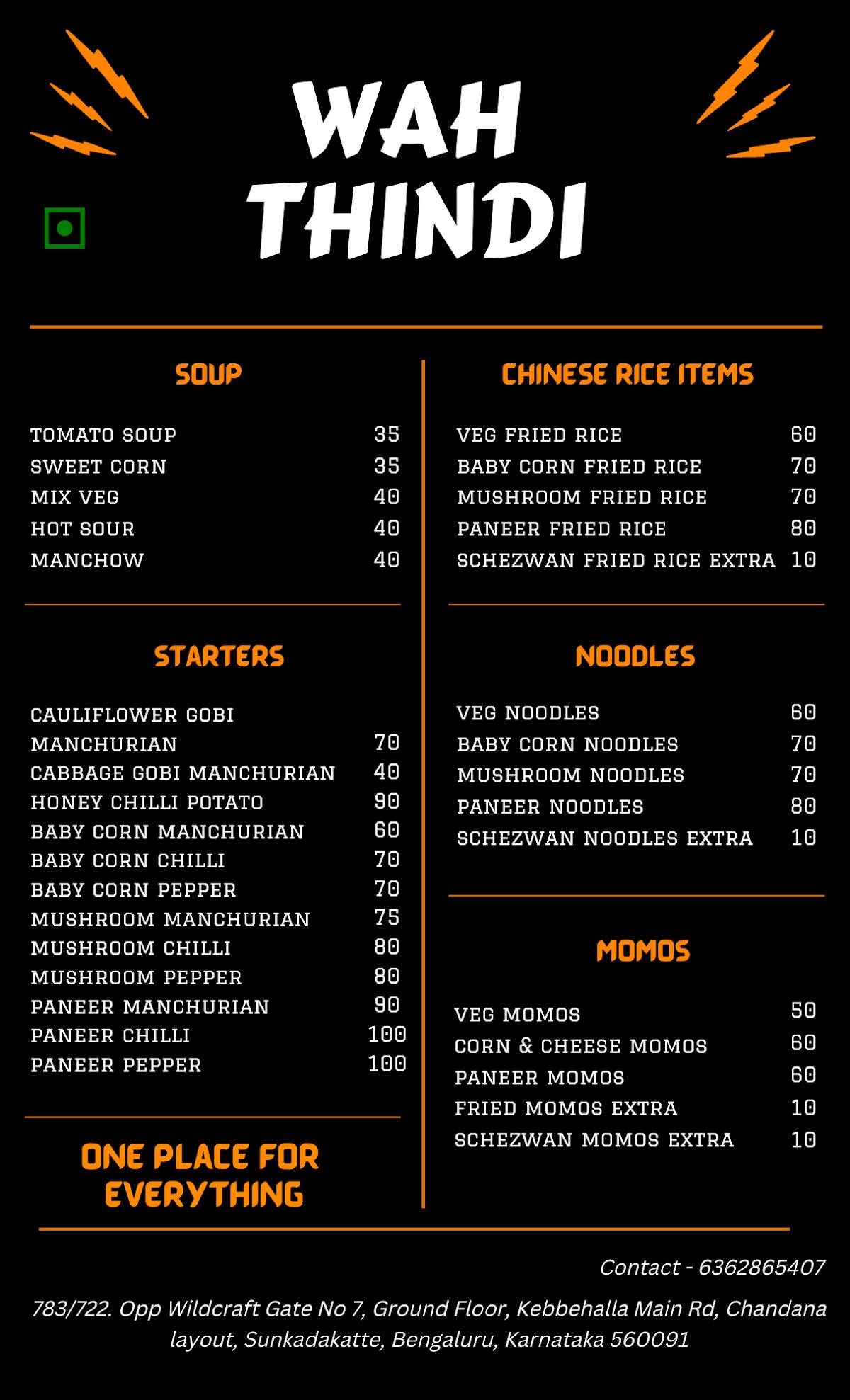 Menu at Wah! Biryani, Bengaluru, 783/722. Opp Wildcraft Gate No 7