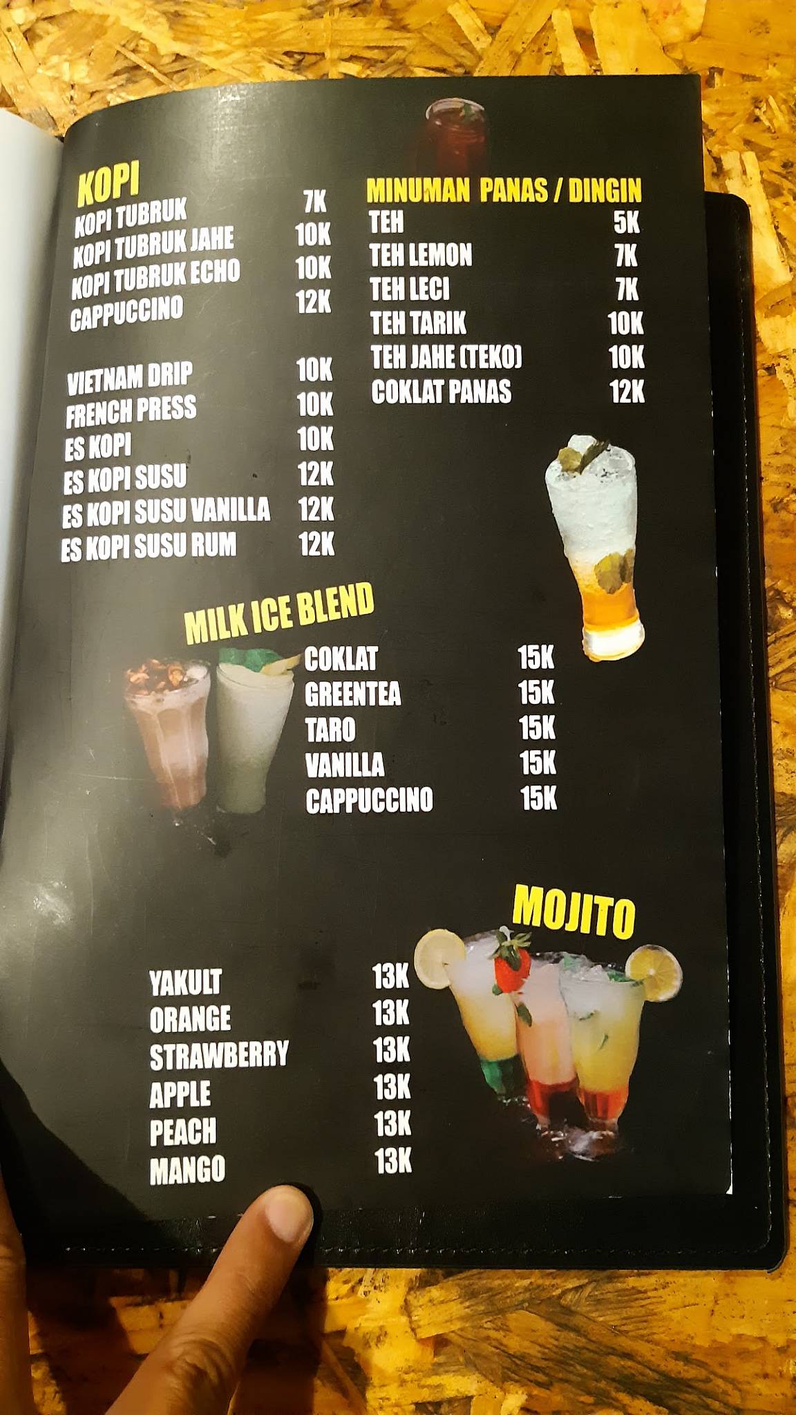 Menu at Warung Echo Masakan Khas Jawa restaurant, Batu
