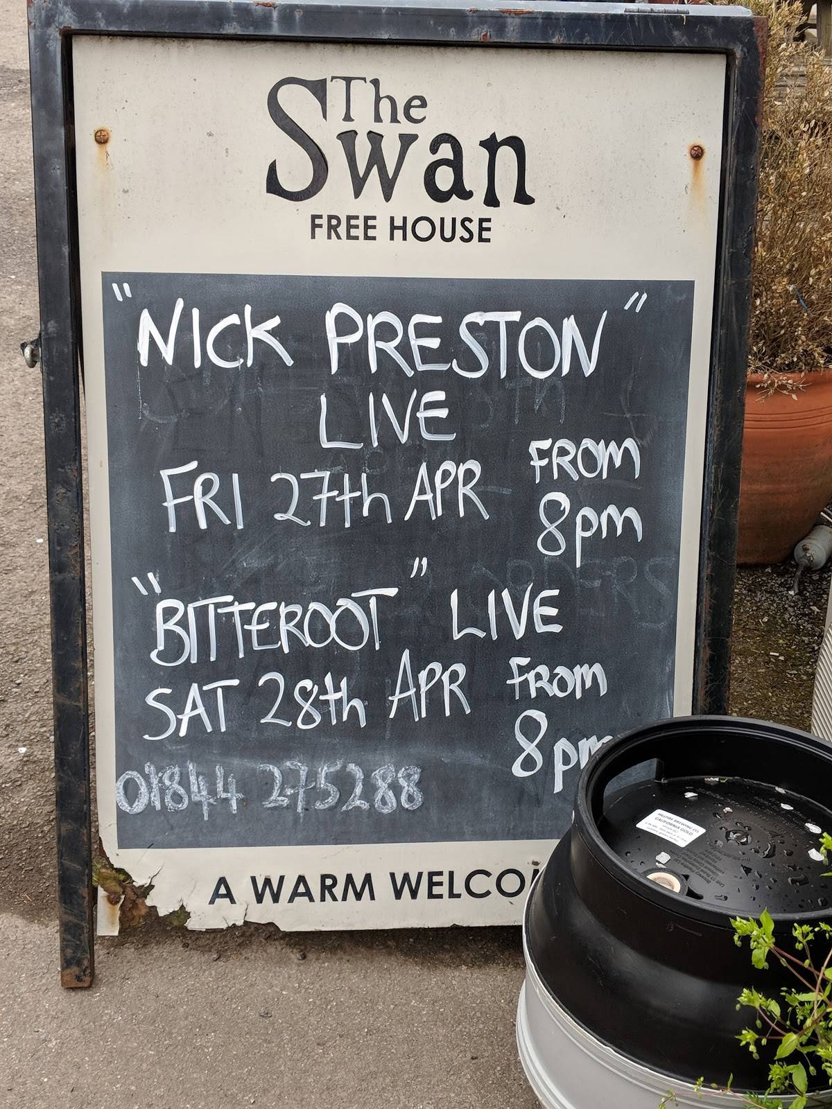 Menu at The Swan pub & bar, Great and Little Kimble, Grove Ln