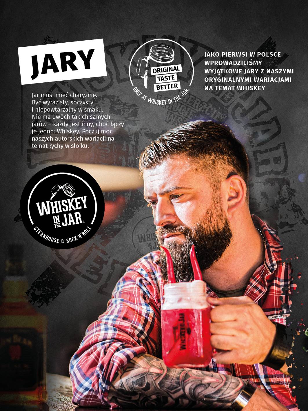 Carta del pub y bar Whiskey in the Jar, Wroclaw (Breslavia)
