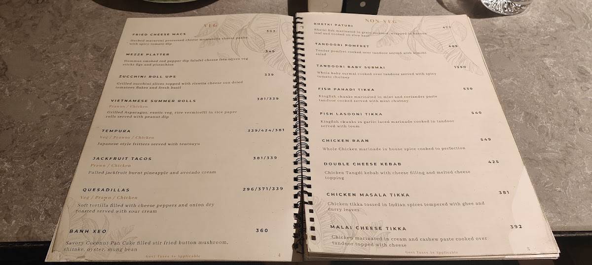 Menu at White Lotus: Food Vibe Folks, Pune
