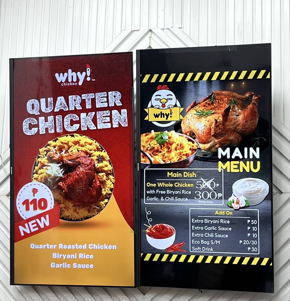 Menu at Why Chicken CDO restaurant, Cagayan de Oro