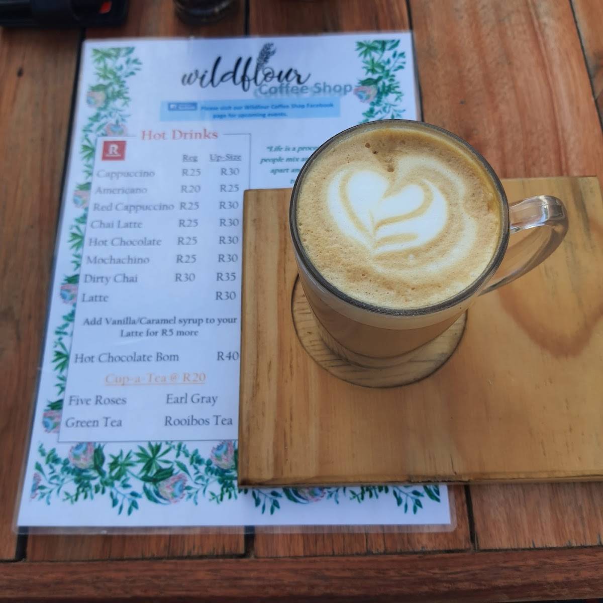 Menu at Wildflour Coffee shop & Venue, South Africa, Lot 264 Kragga ...