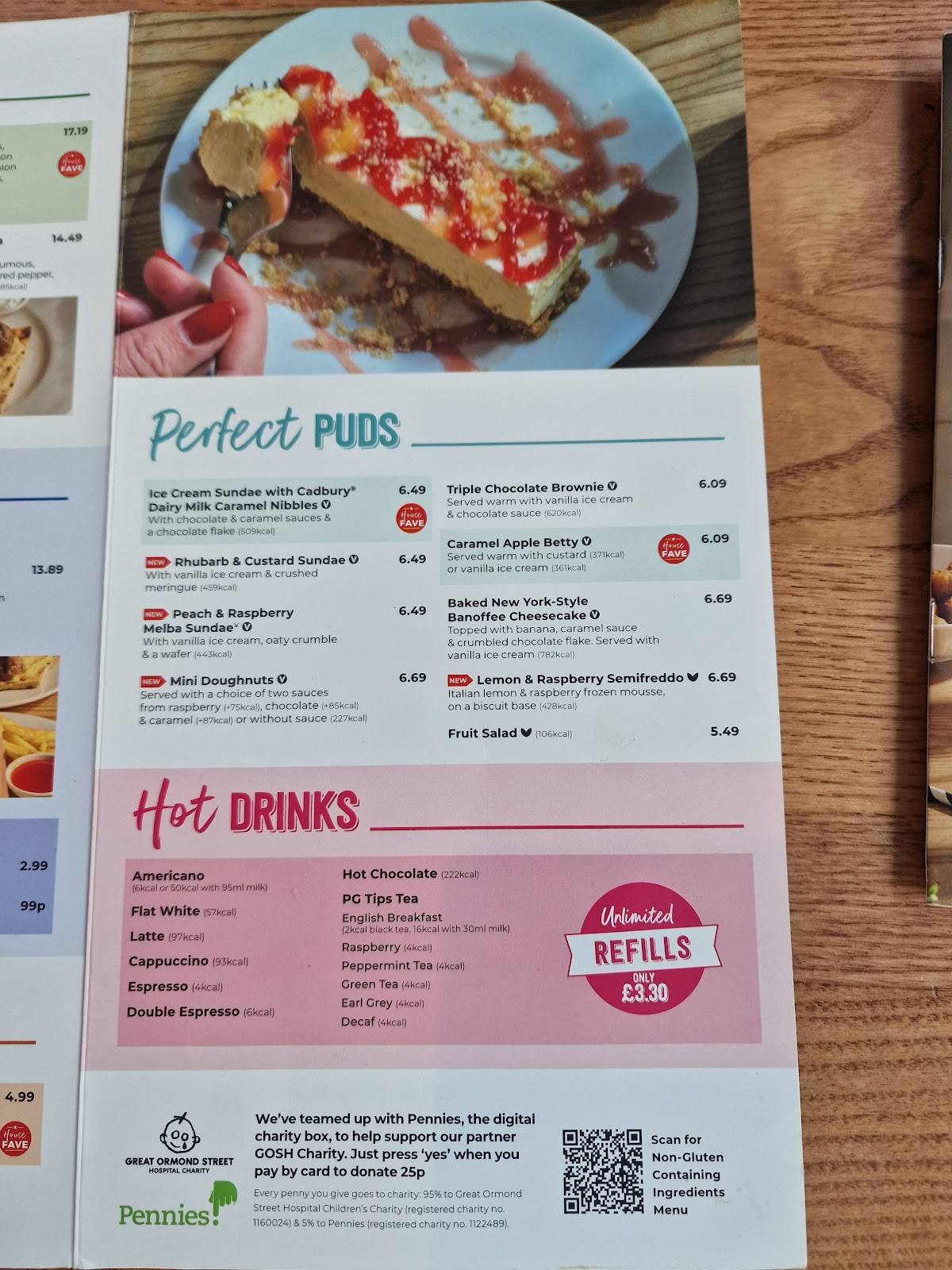 Menu at Willen Dragon Brewers Fayre restaurant, Milton Keynes
