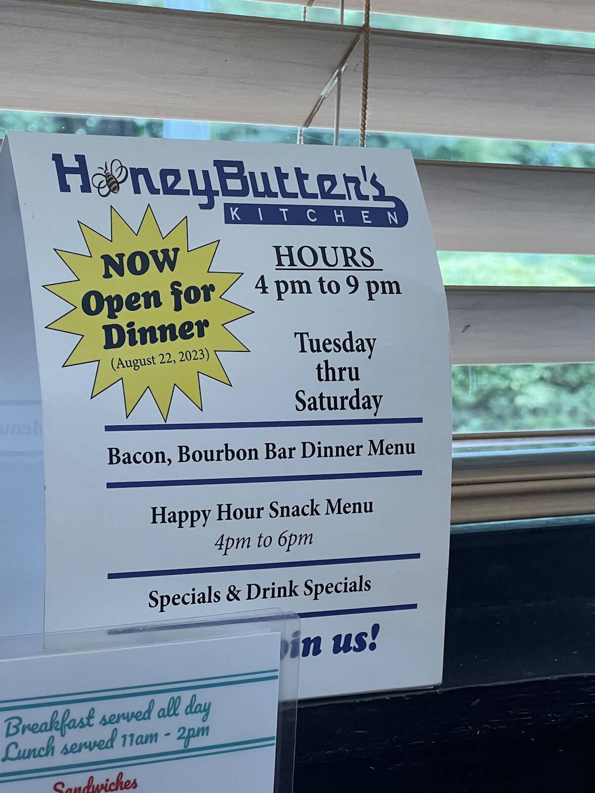 Menu at Five Forks Cafe, Williamsburg, John Tyler Hwy