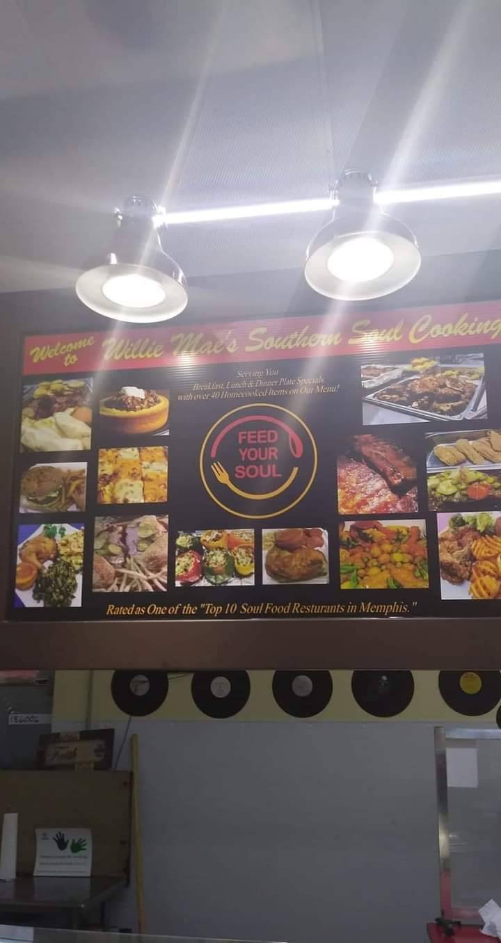 Menu at Willie mae's southern soul cooking restaurant, Memphis, Knight ...