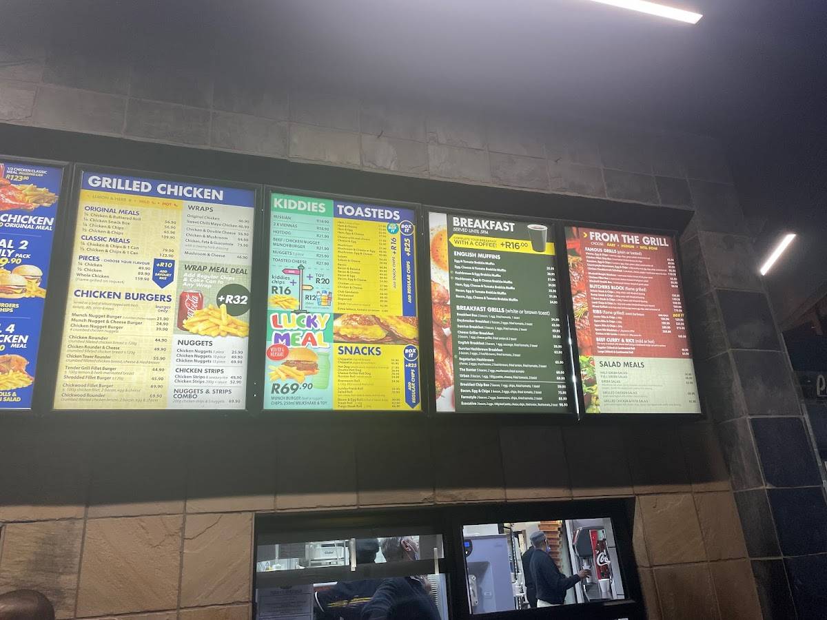 Menu at Windmill Roadhouse restaurant, East London