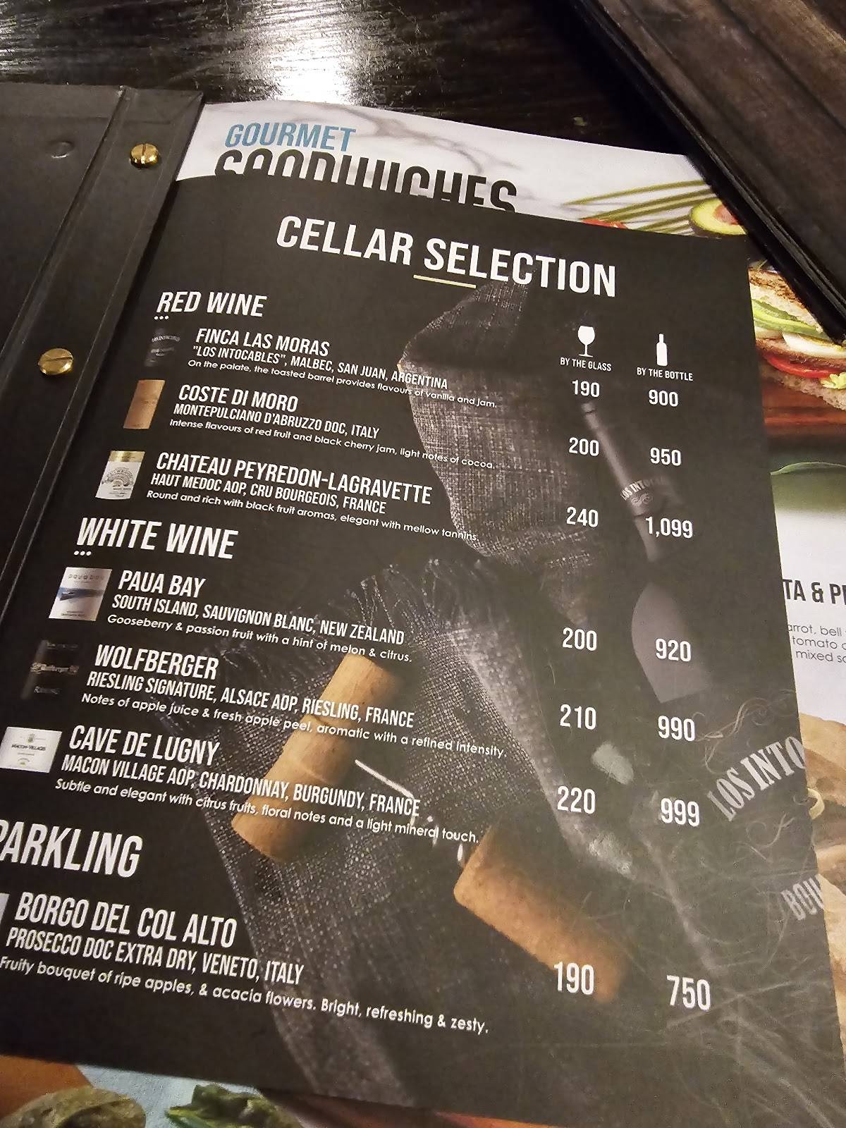 Menu at Wine Connection Rain Hill restaurant, Bangkok, 777 Rain Hill ...