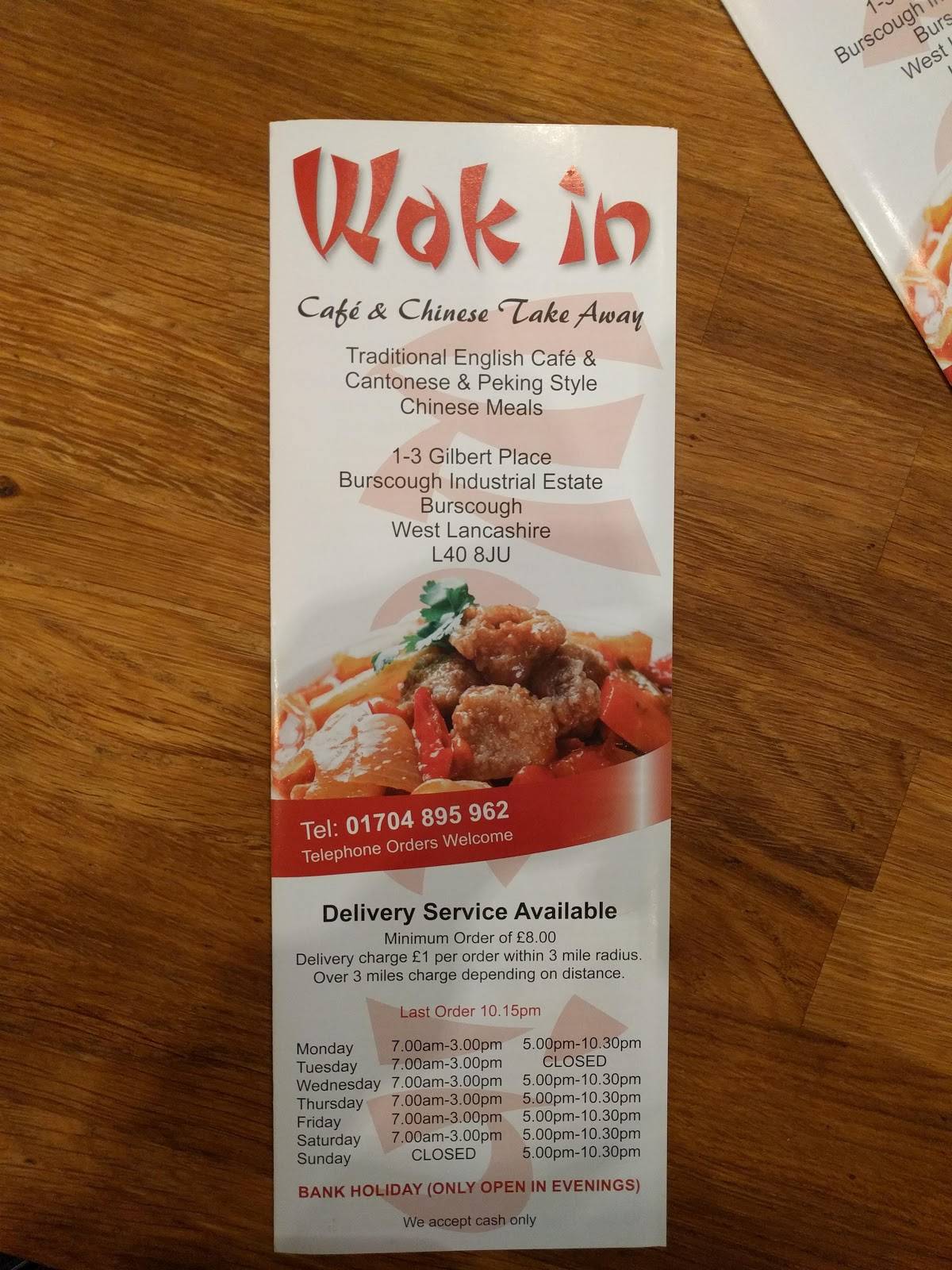 Menu at Wok Inn Burscough restaurant, Ormskirk