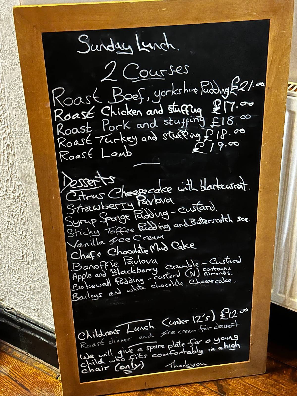 Menu at The Ffrwd pub & bar, Wrexham