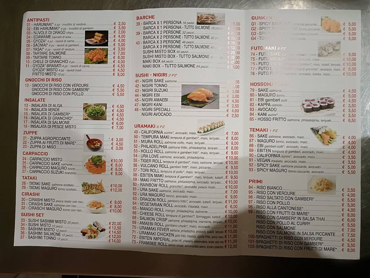 Menu at XING WANG Café restaurant, La Loggia