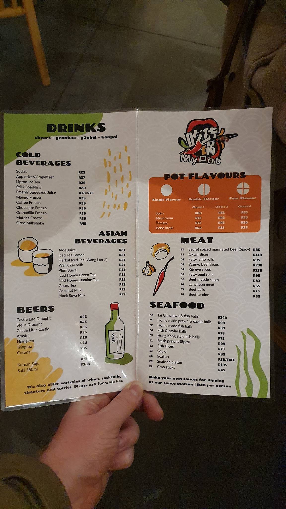 Menu at Yamakado Sushi Restaurant Fourways, Sandton