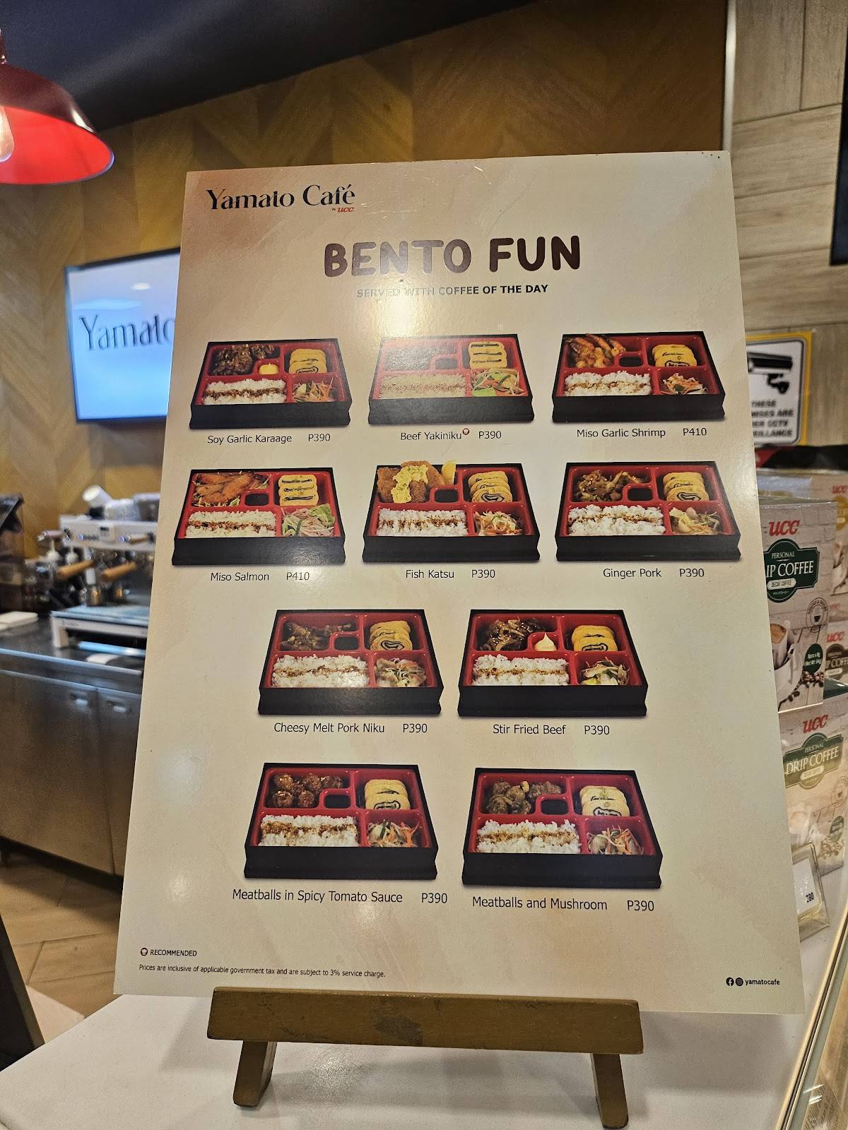 Menu at Yamato Bakery Cafe, Makati, 22 Jupiter
