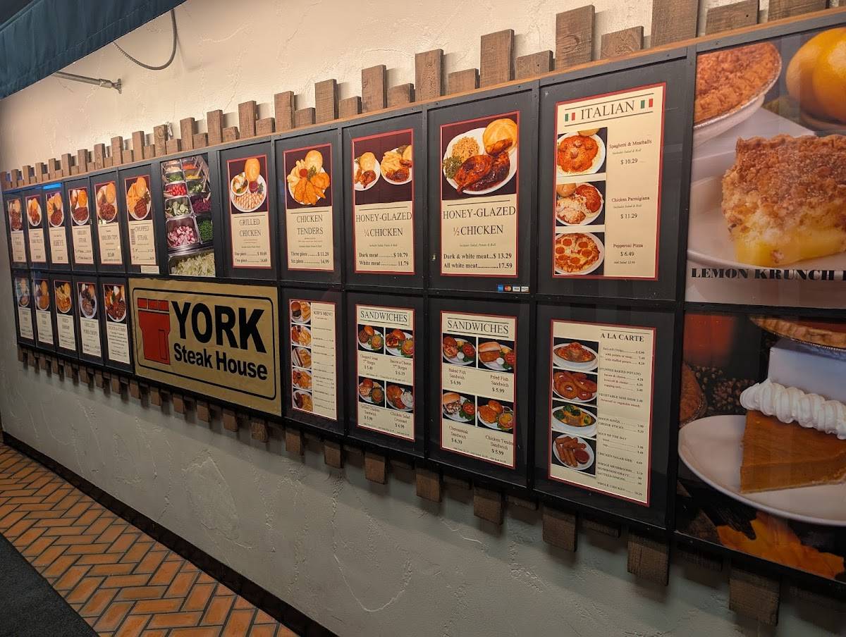 Menu at York Steak House steakhouse, Columbus