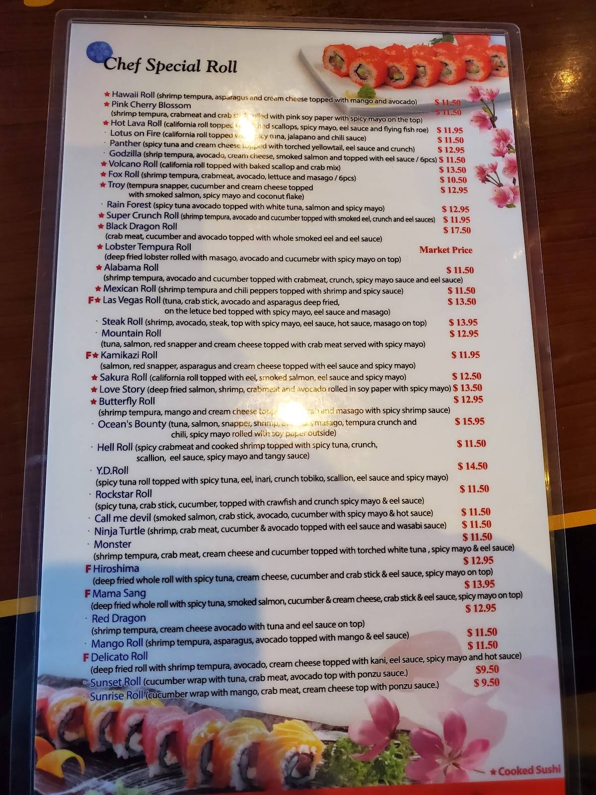 Menu at Yume Japanese & Asian Cuisine restaurant, Oxford
