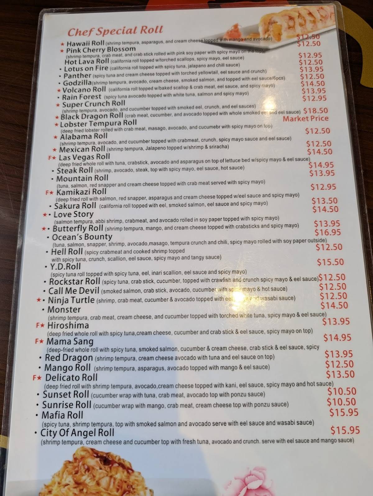 Menu at Yume Japanese & Asian Cuisine restaurant, Oxford