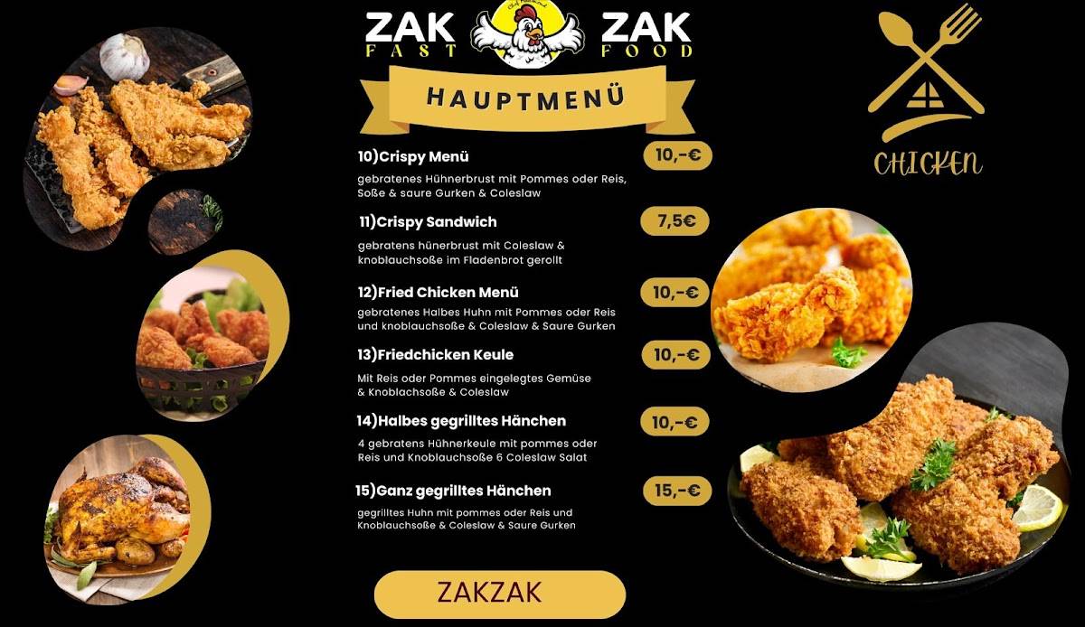 Menu at ZAKZAK FAST FOOD _زكزك للوجبات السريعة, Dessau-Roßlau