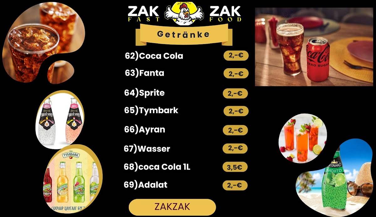 Menu at ZAKZAK FAST FOOD _زكزك للوجبات السريعة, Dessau-Roßlau