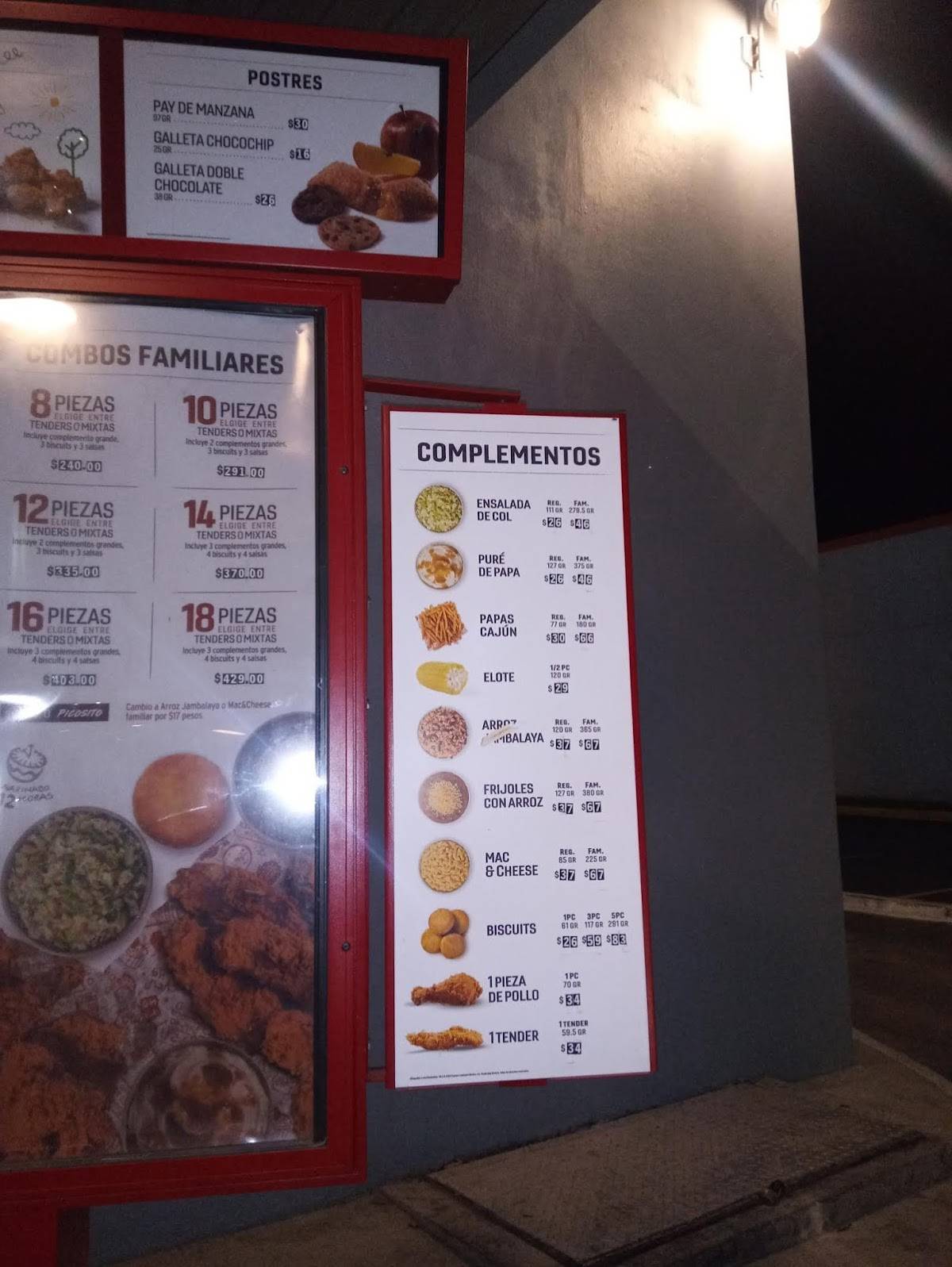 Carta del restaurante Popeyes Louisiana Kitchen, Zapopan, Av. Sta ...
