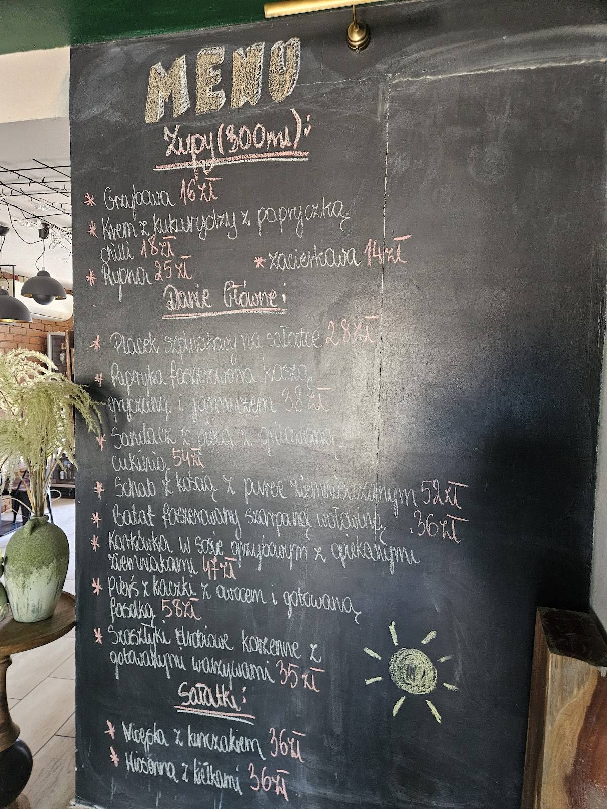 Menu at Zielony Zakątek. Restauracja restaurant, Plonsk