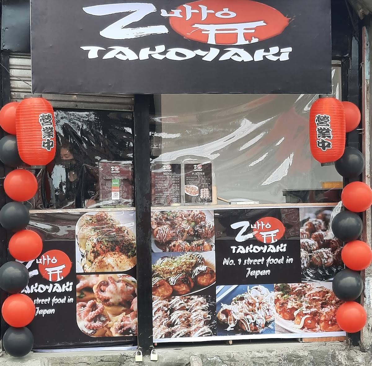 Menu at Zutto takoyaki, Quezon City