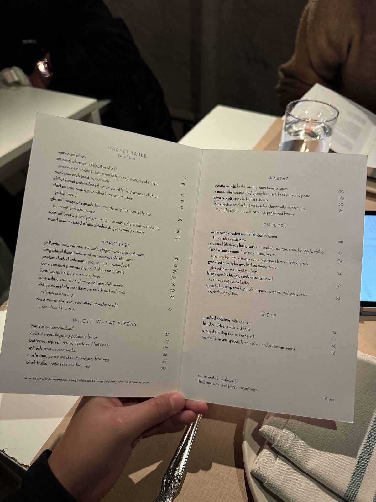 Menu at abc kitchen pub & bar, New York City
