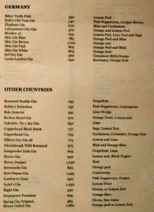 Menu at M Dining + Bar M, Makati, 2294 Chino Roces Ave