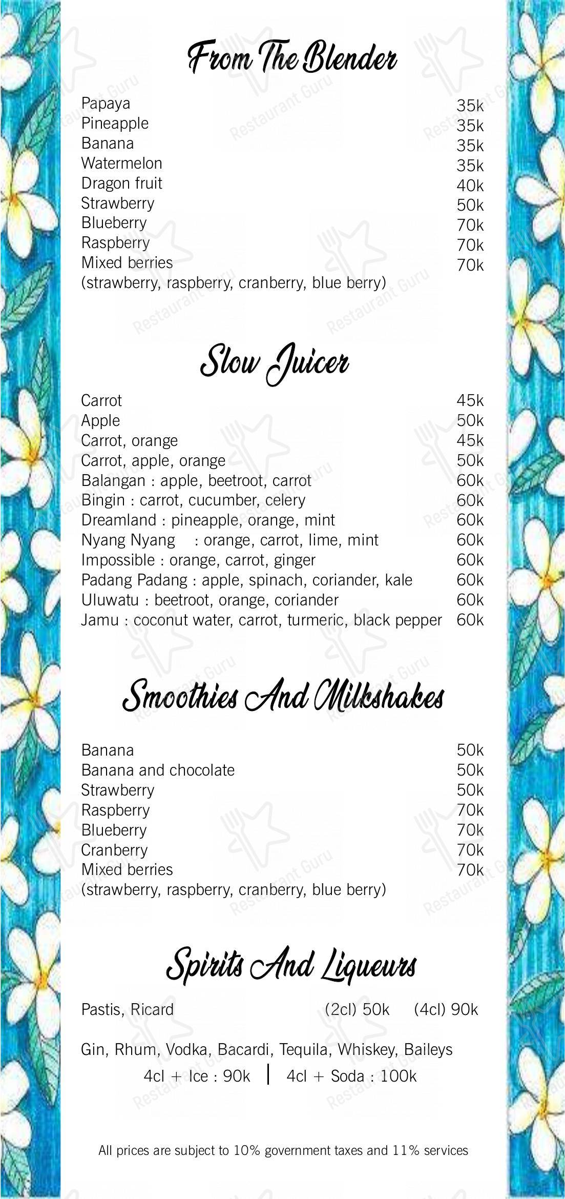 Menu at Abracadabra by Mu Bunglaow restaurant, Pecatu