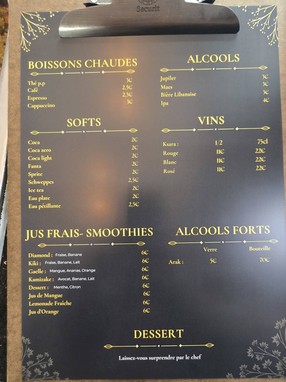 Menu au excellence.ixelles, Ixelles
