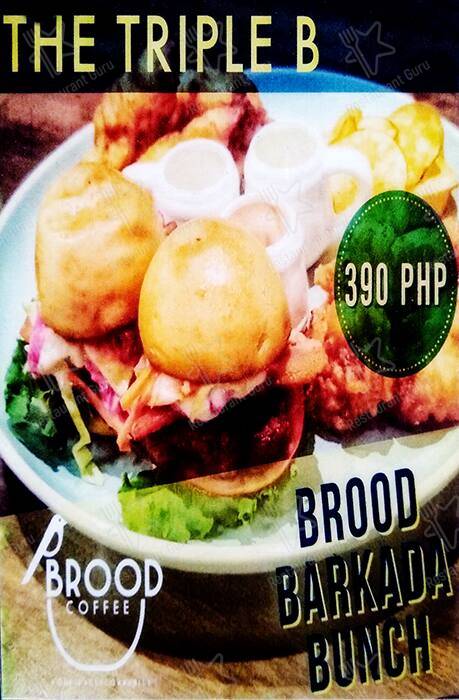 Menu at Brood Coffee Workspace + Community cafe, Quezon City