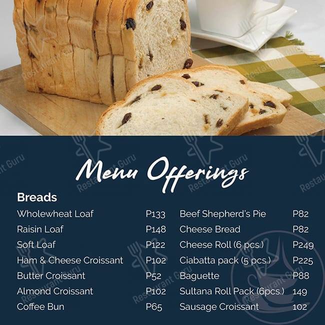 Menu at Cafe France, Makati, H25F+GVQ