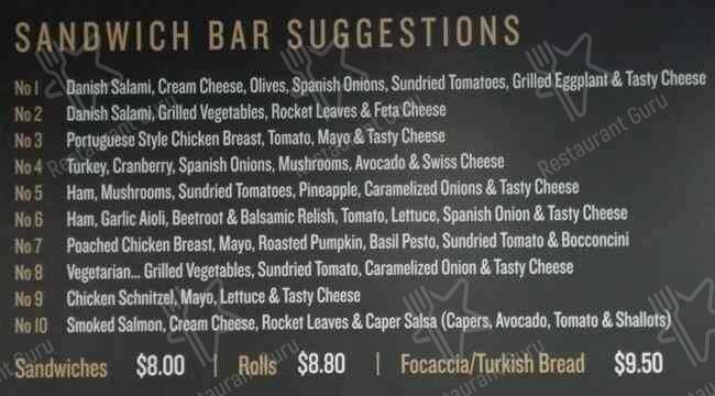 Menu at Discovery Cove Cafe, Banksmeadow