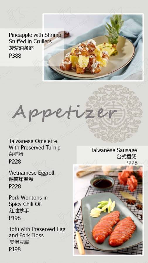 Menu at Lugang Cafe SM Aura, Taguig, SM Aura Premier