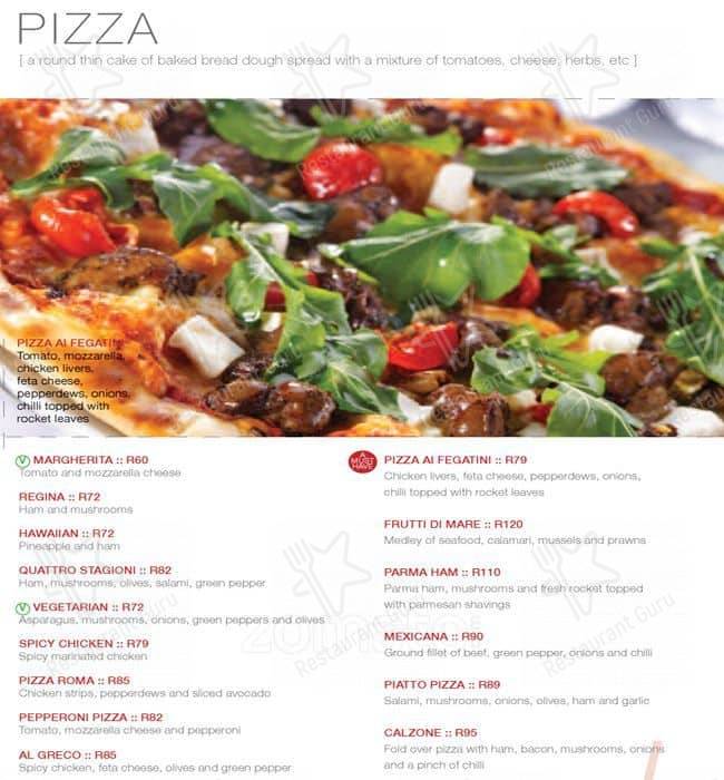 Menu at Piatto Restaurant Grill-Sandton, Sandton, Maude Street