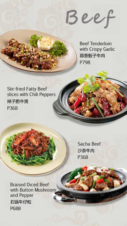 Menu at Lugang Cafe SM Aura, Taguig, SM Aura Premier