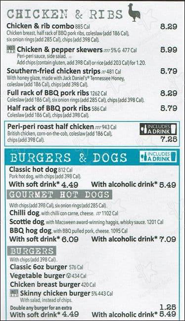 Menu at The Counting House - JD Wetherspoon pub & bar, Glasgow