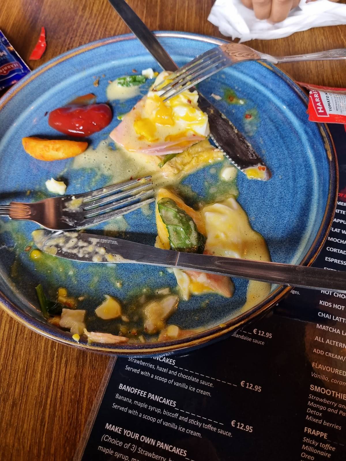 Menu at koffee and gossip restaurant, Dublin