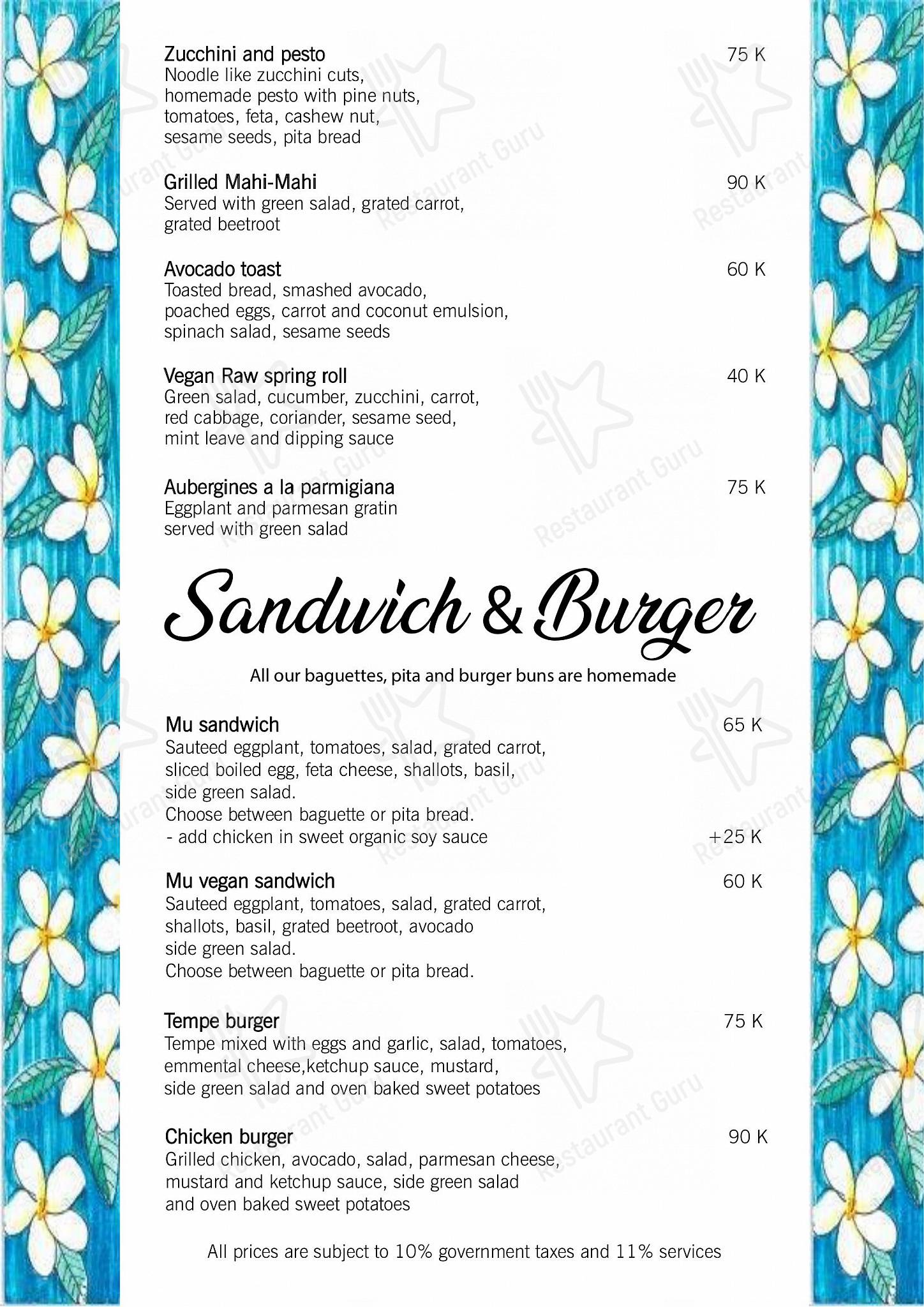 Menu at Abracadabra by Mu Bunglaow restaurant, Pecatu