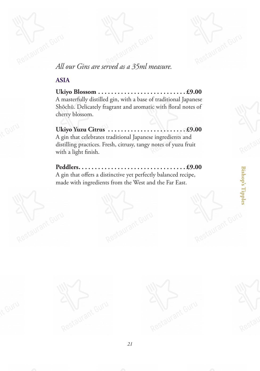 Menu at Cultra Inn pub & bar, Holywood, Culloden Estate and Spa