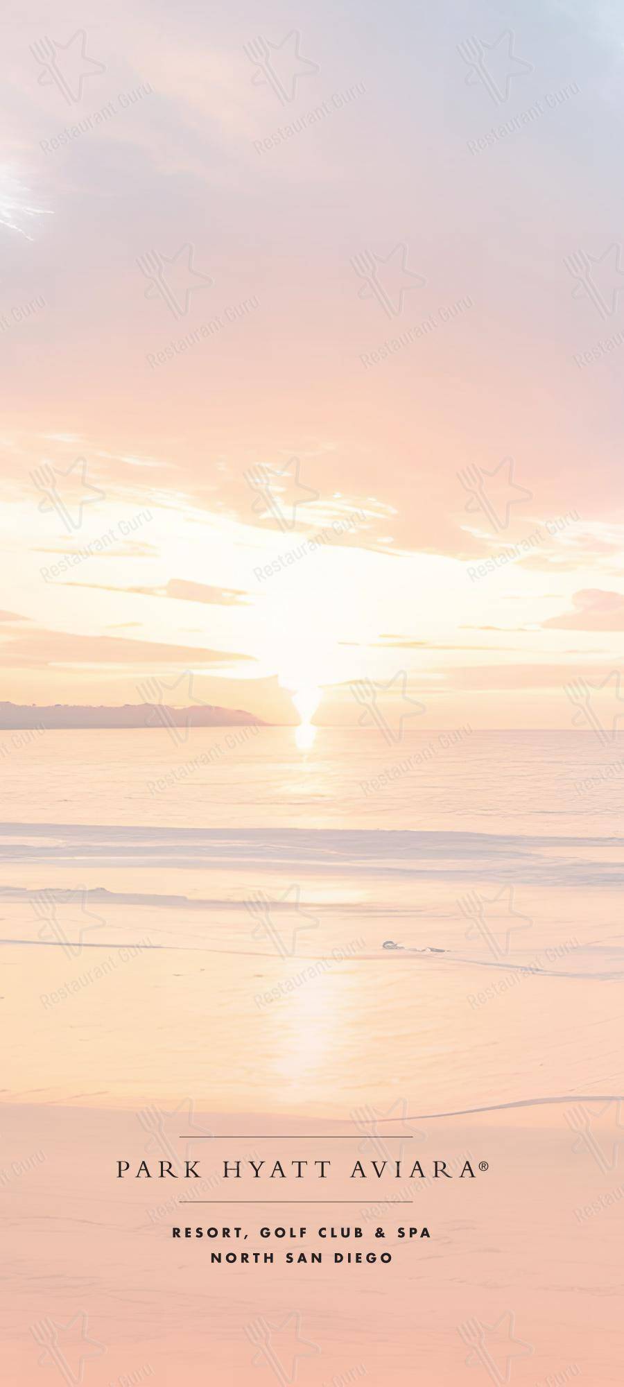 Menu at Ember & Rye steakhouse, Carlsbad