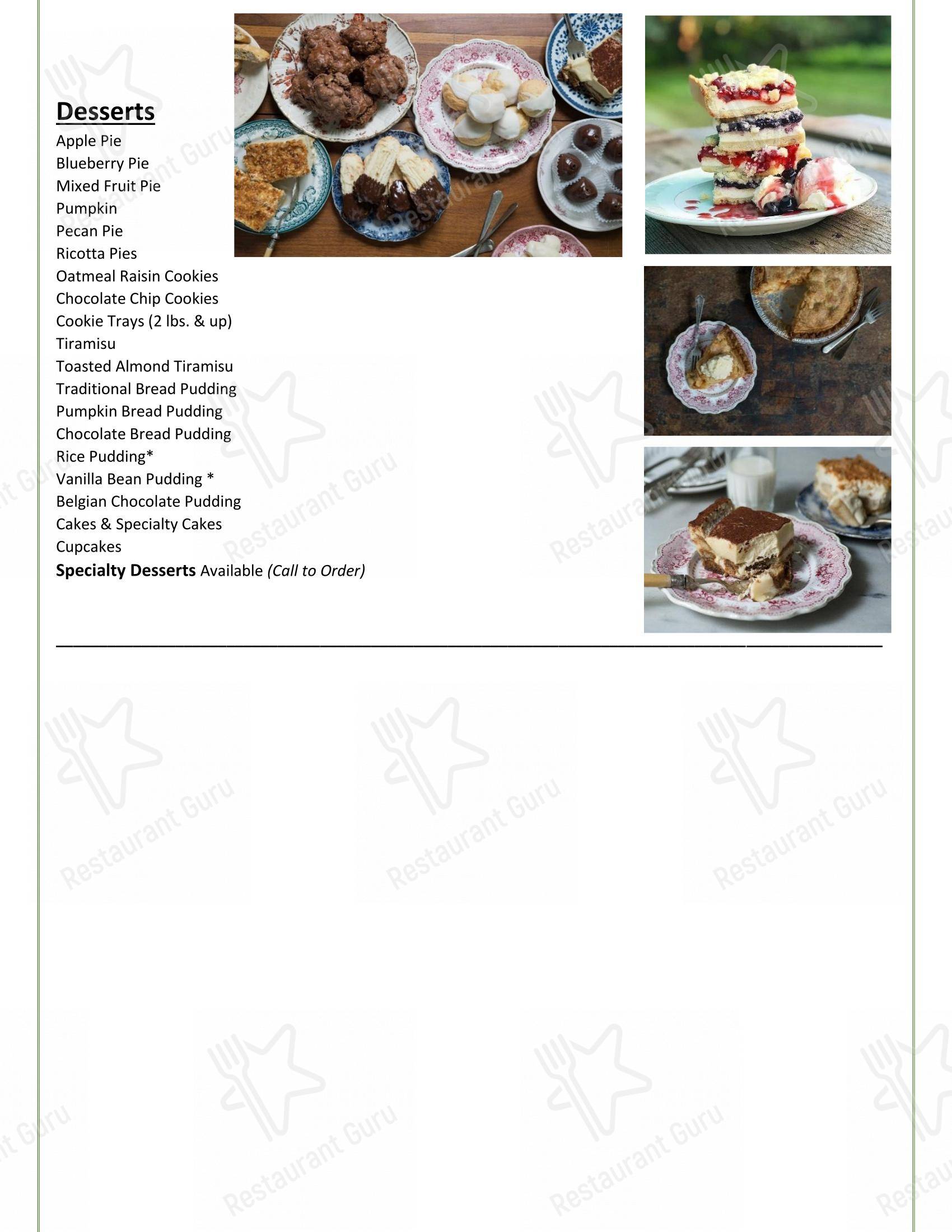 Menu at Pasta Vita restaurant, Old Saybrook, 225 Elm St
