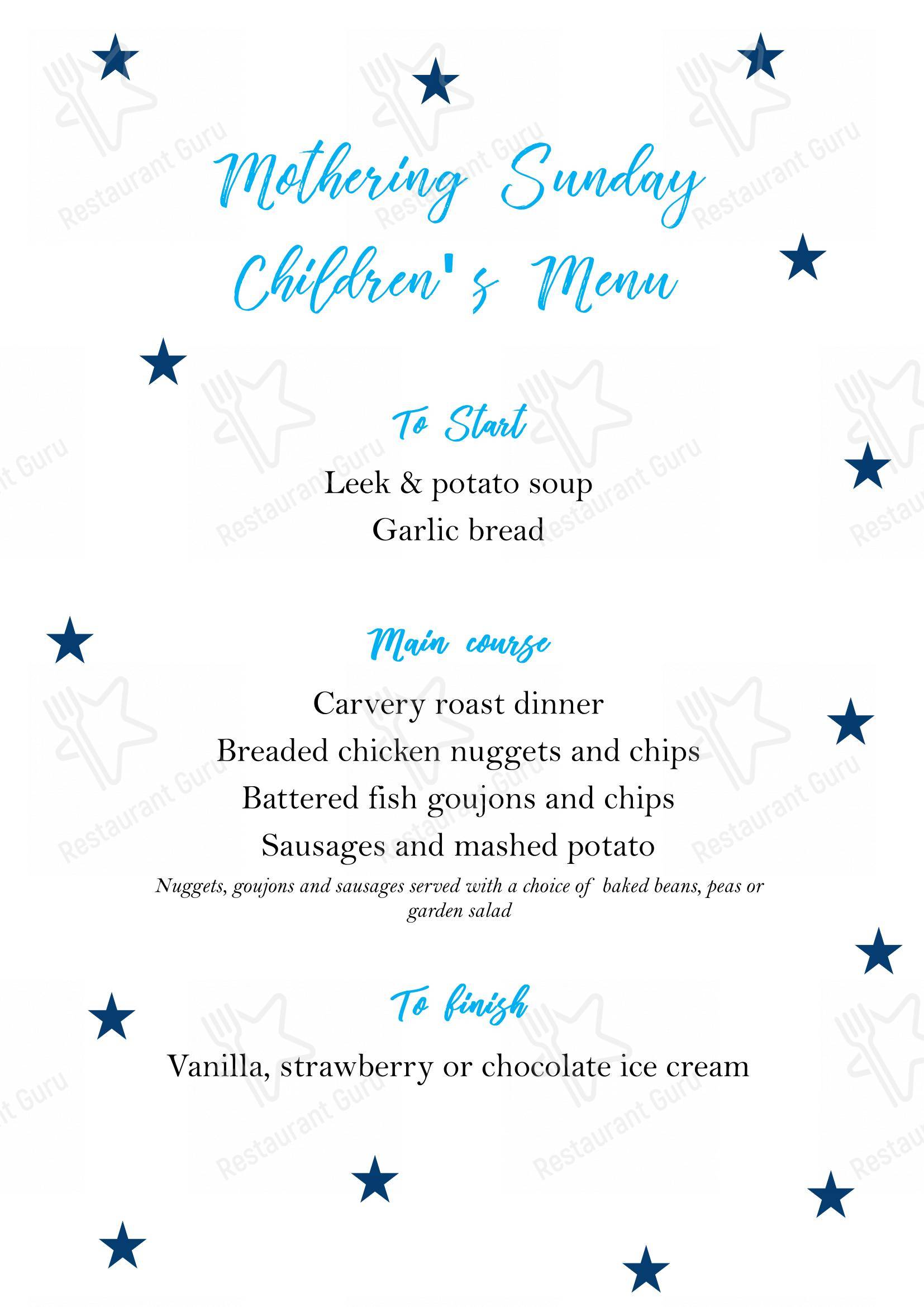 Menu at The Shires Inn & Restaurant, Gilmorton, Main St