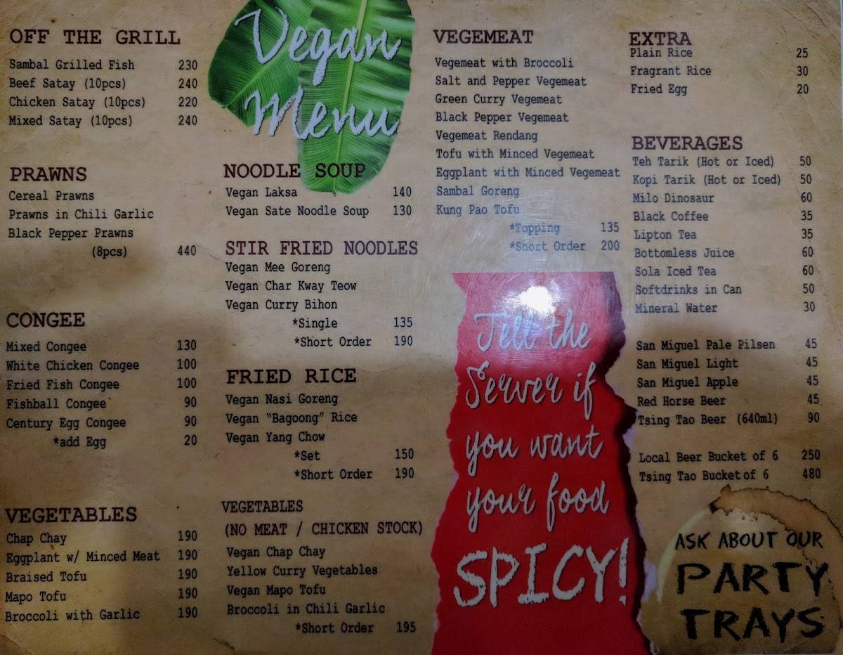 Menu at 101 Hawker Food House - Makati restaurant, Makati, 102