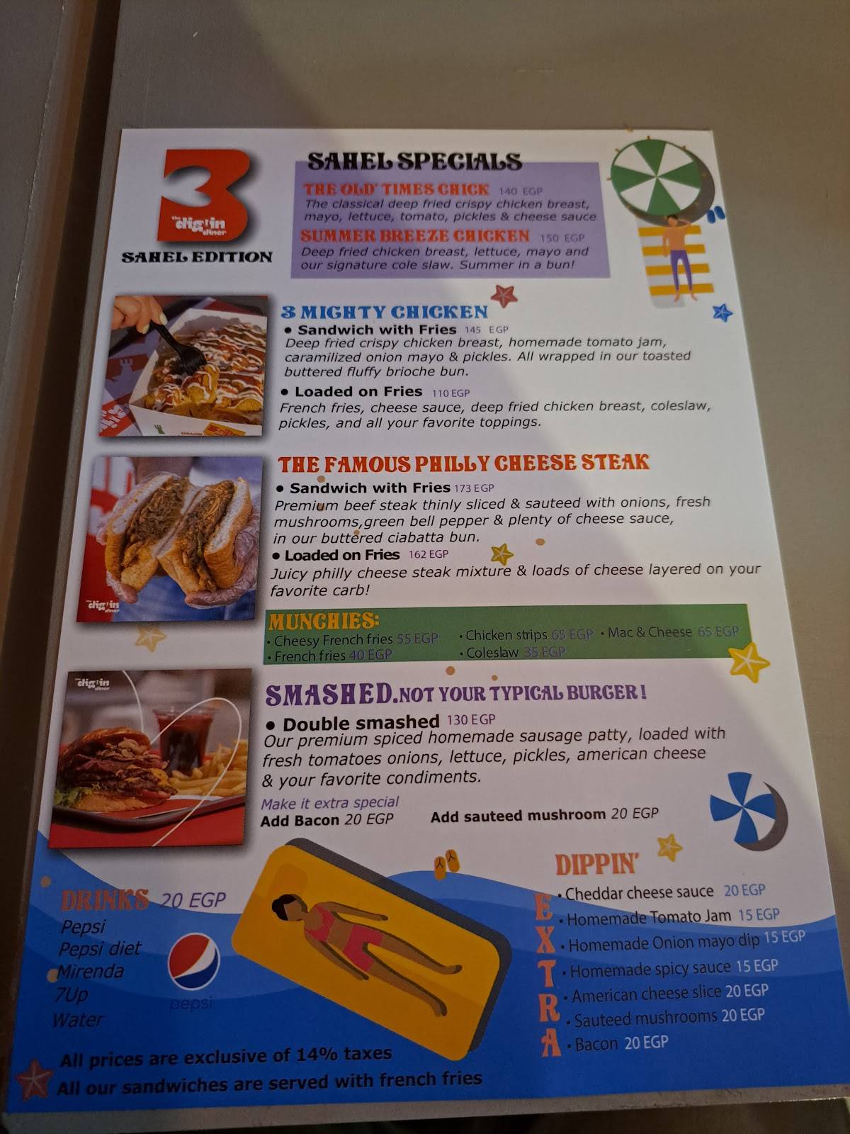 Menu at 3 Diner - The Drive restaurant, New Cairo City