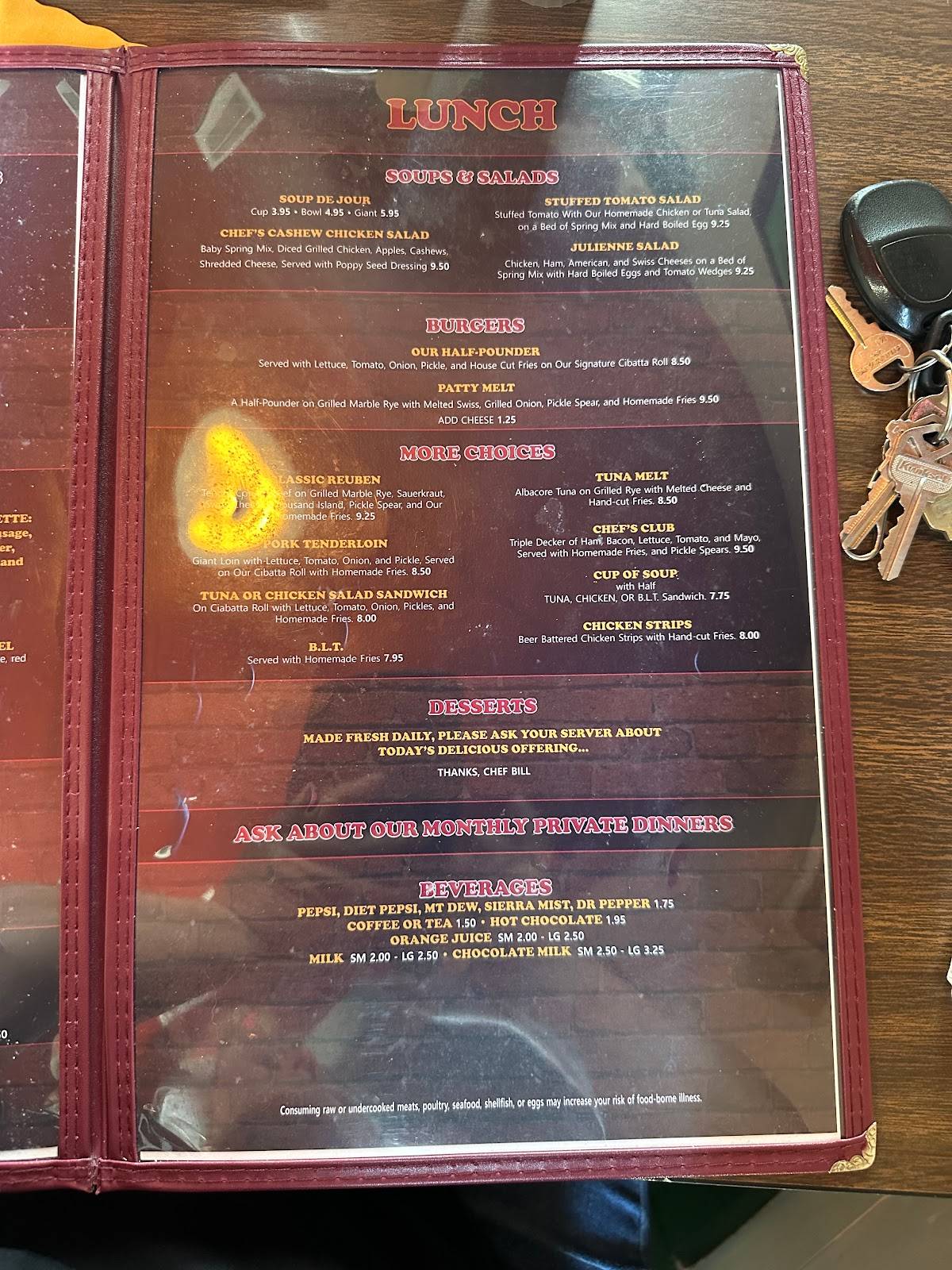 Menu at 9th St Grill restaurant, Mountain Home