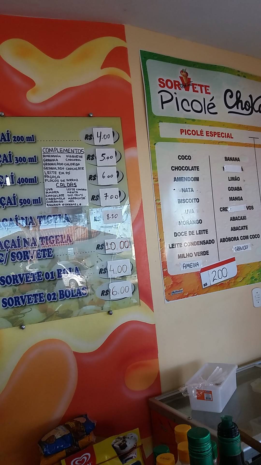 Carta del pub y bar AÇAÍ BRASIL, Farol del São Thomé