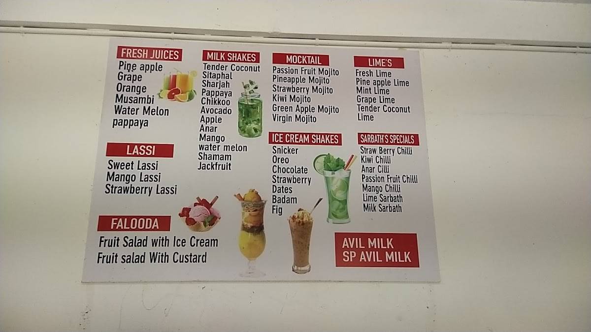 Menu at ADAB HOT&COOL, Kozhikode