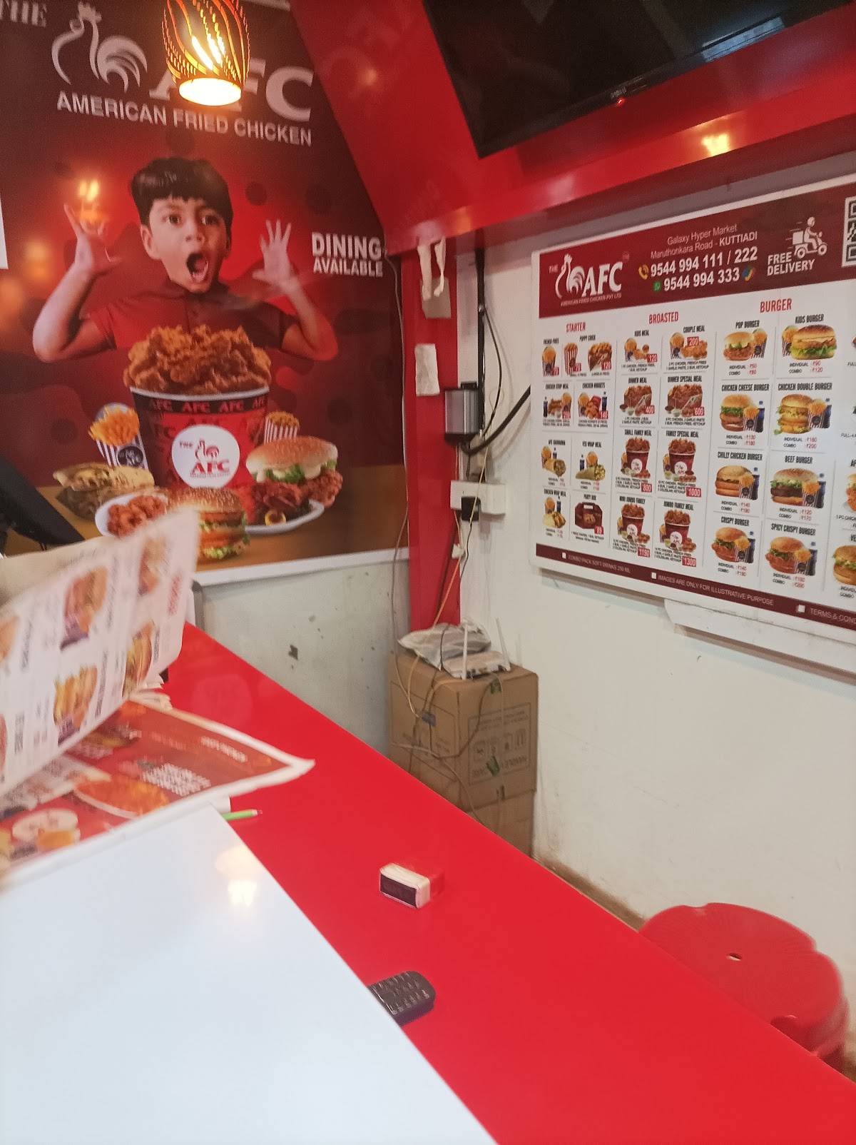 Menu at AFC Fried Chicken Kuttiady, Kuttiady