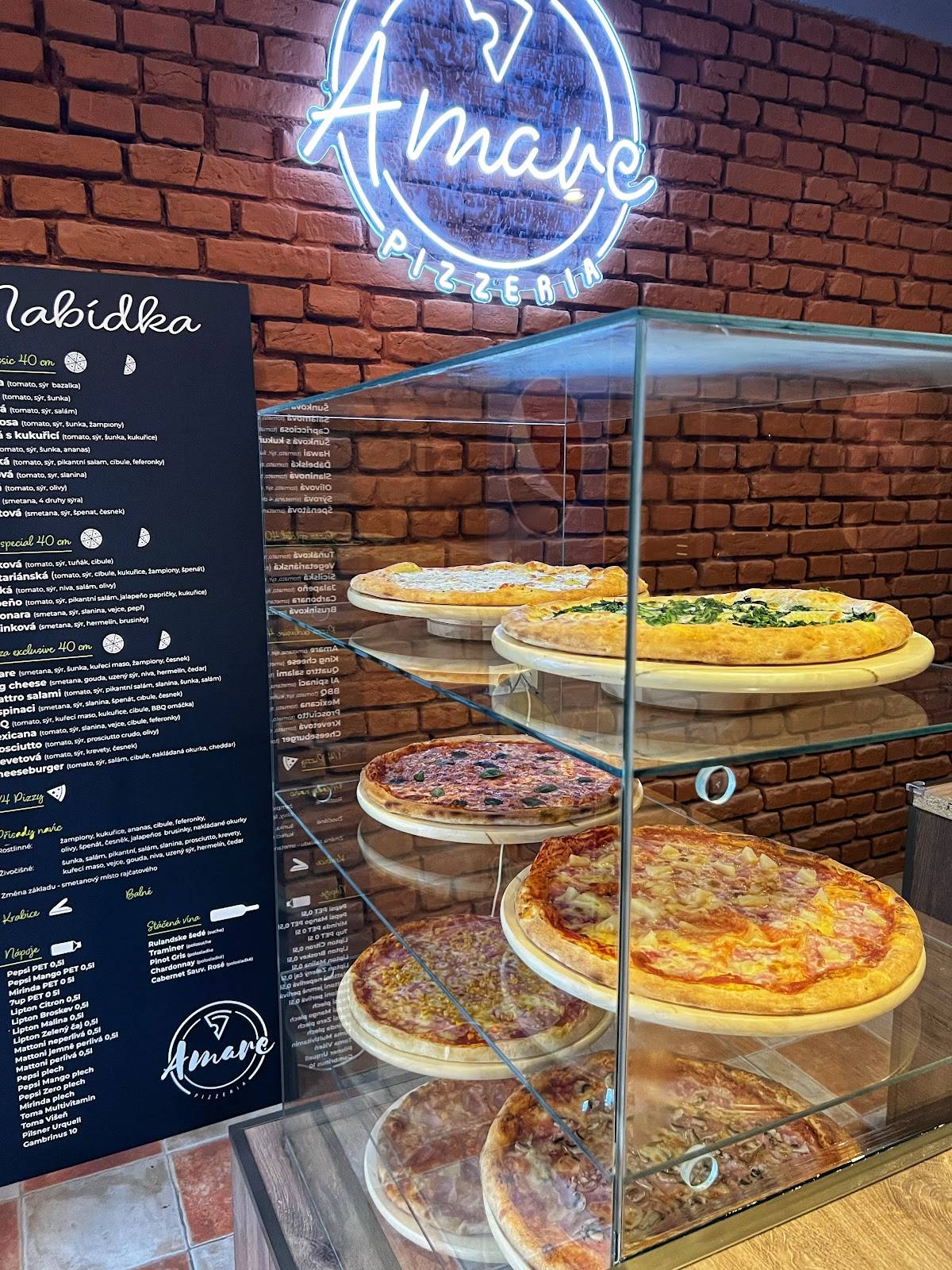 Menu at AMARE PIZZA Poděbrady restaurant, Poděbrady