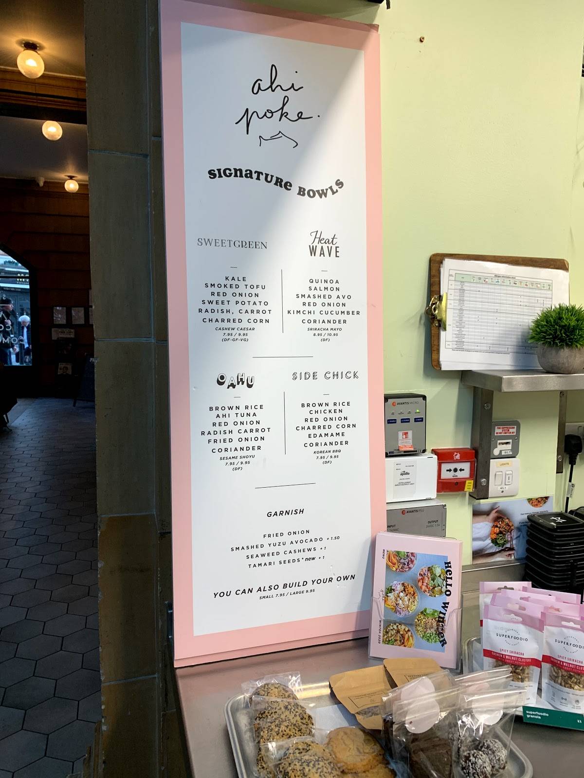Menu at Poke House restaurant, London, 472 Fulham Rd.